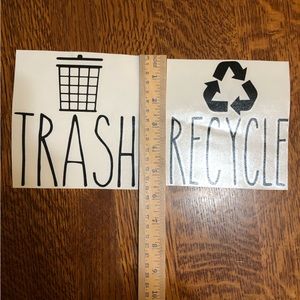 Rae Dunn | Storage & Organization | Trash Recycle Decal Stickers Rae ...